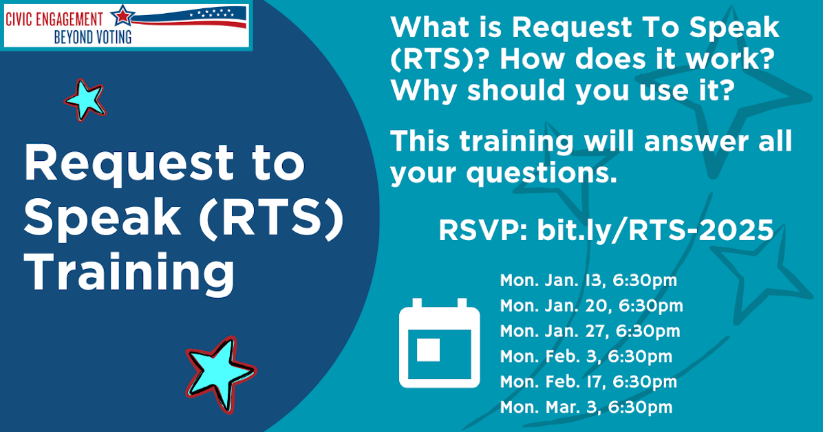 Request to Speak (RTS) Training · Indivisible